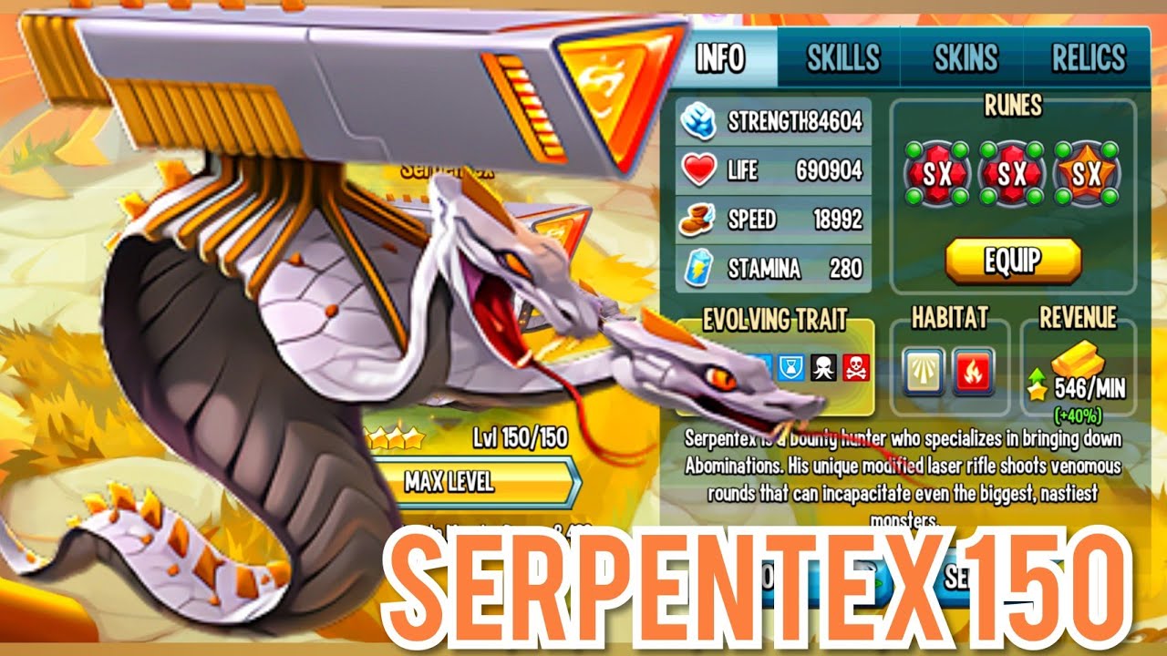 🔥REVIEW DE SERPENTEX LVL 150 NUEVO MONSTRUO CON PERFORACIÓN EXCLUSIVO 🔥 ...