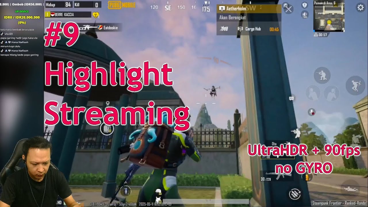 #9 Highlight Streaming HDR Ultra PUBG Mobile no gyro - YouTube