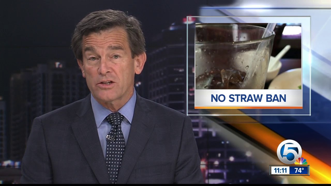 Boca Raton Mayor Scott Singer: No ban on plastic straws - YouTube