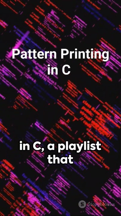 🌟explore Pattern Printing In C 20 Designs Cprogramming Patternprinting Programmingtutorial