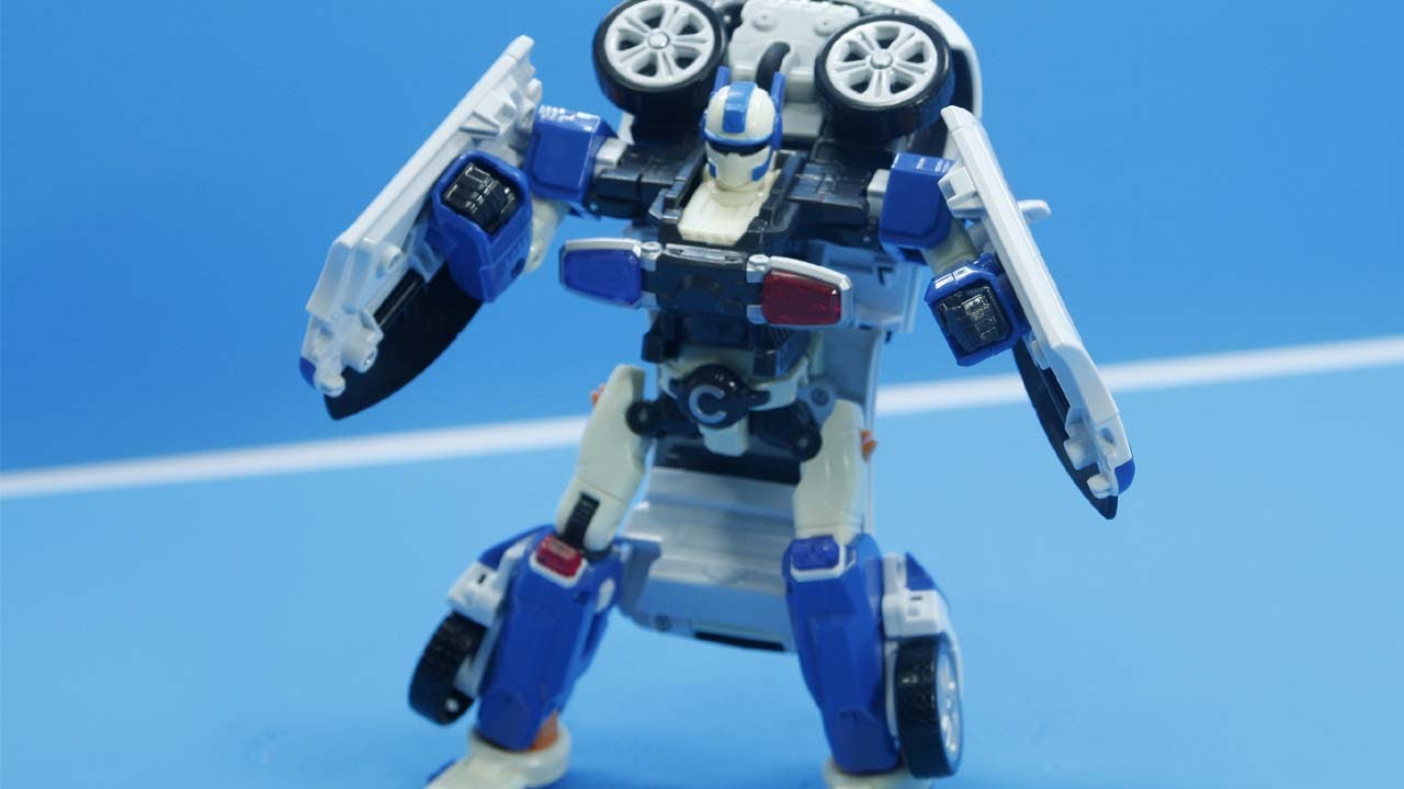 또봇C 경찰차에서 로봇으로 변신하는 스톱모션 동영상 Tobot c Transformers - YouTube