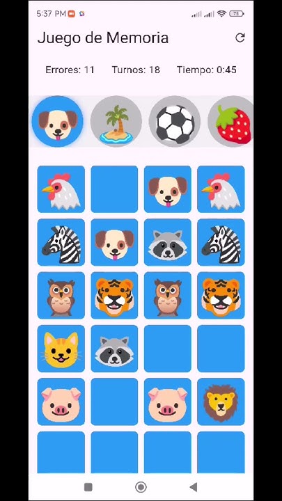 Juego de memoria en Flutter #flutter #javascript #smartphone #python #coding #html #software # ...