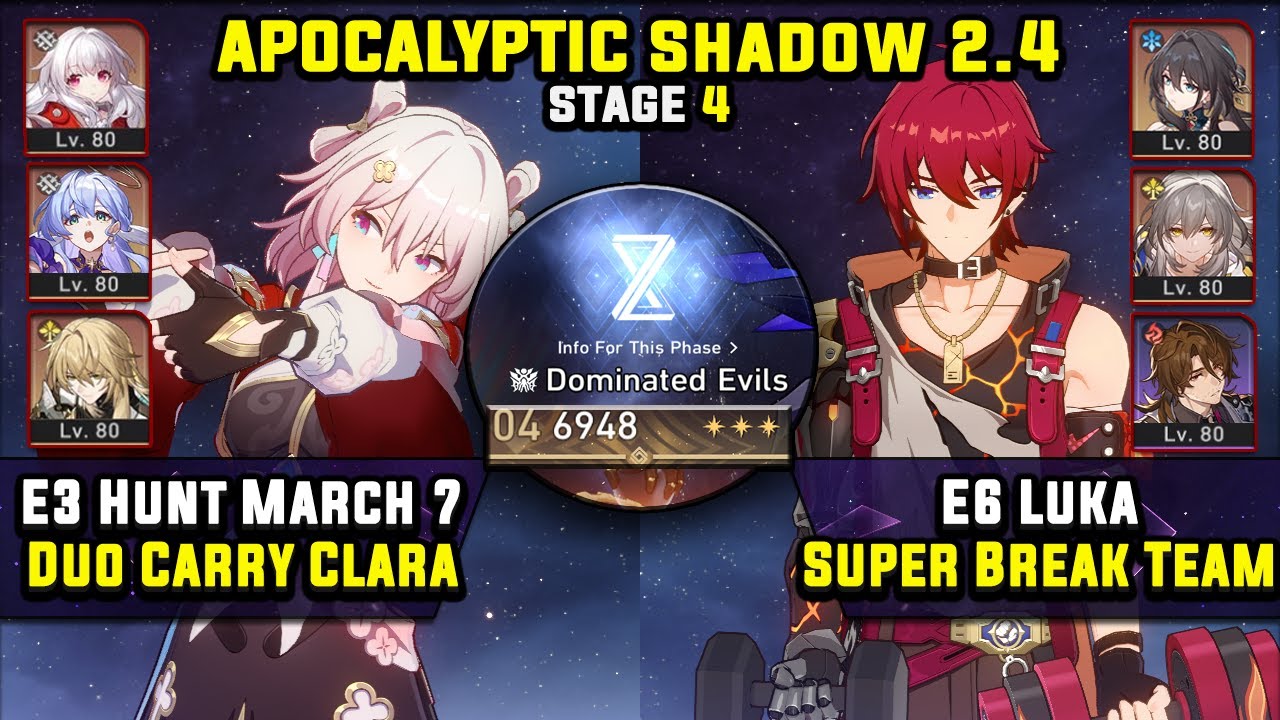 E3 Hunt March 7 Duo Clara & E6 Luka Super Break (3 Stars) Apocalyptic ...