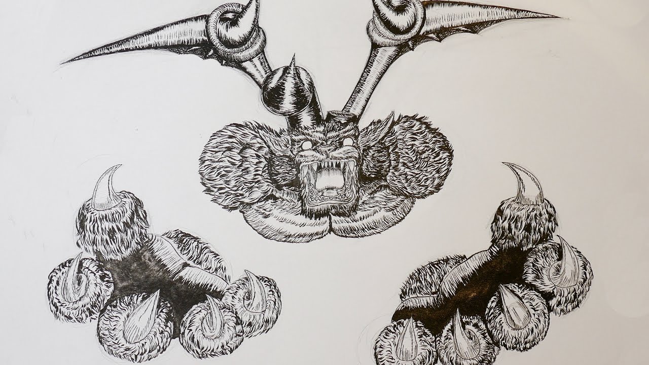 Drawing Nosferatu Zodd - Beast form- Berserk - Part 2 - YouTube