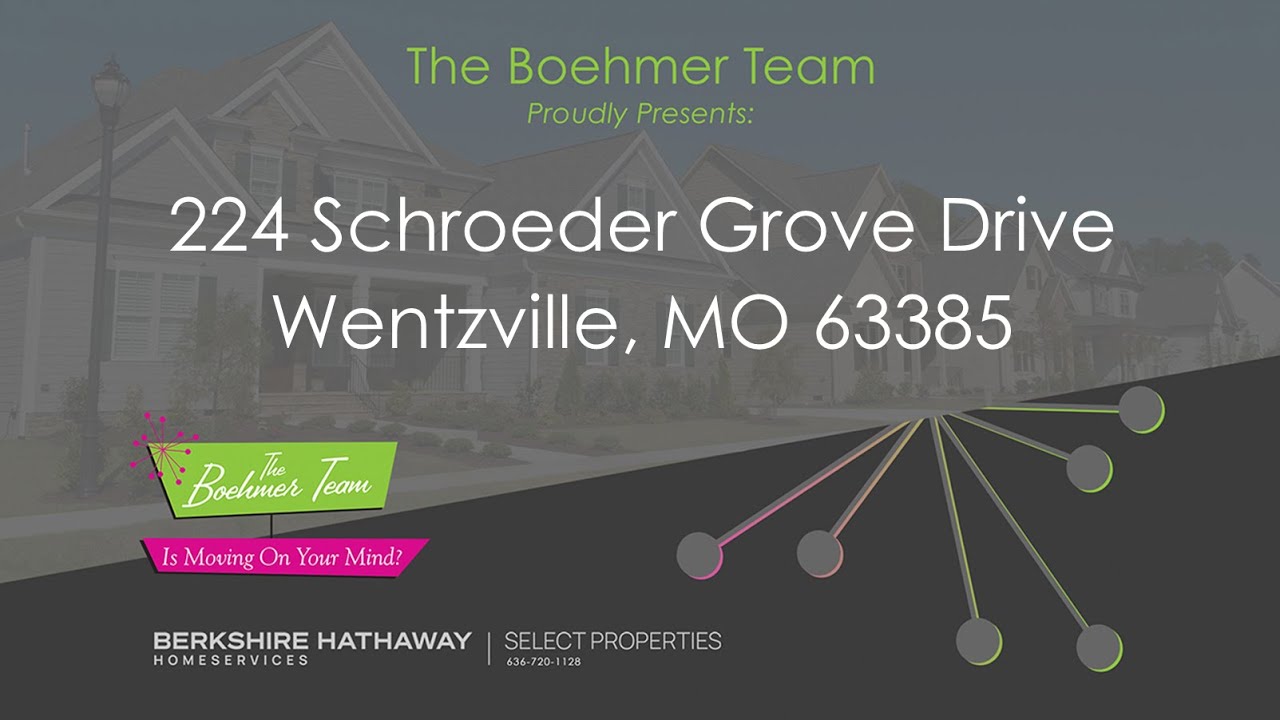 SOLD!!!/ 224 Schroeder Grove Drive, Wentzville, MO 63385/ The Boehmer ...