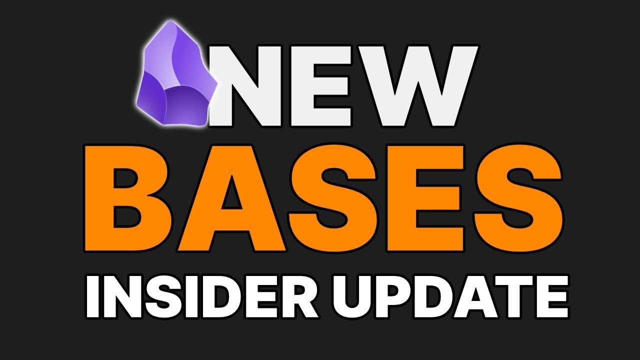 Game changing Obsidian Bases Update - YouTube