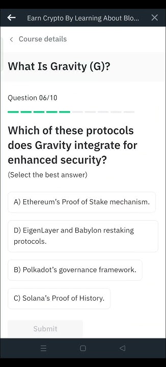 Binance Learn and Earn | Gravity(G) Quiz Live | Instant 1.5$ Free | CryptoKopBangla - YouTube