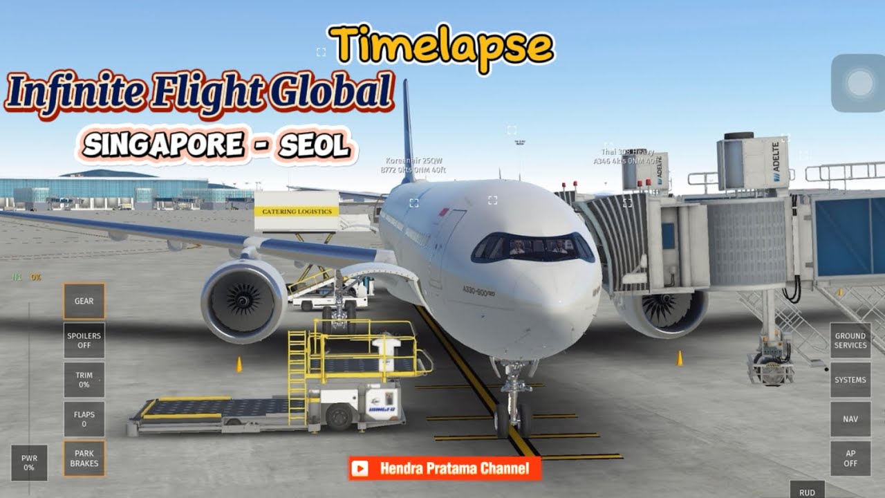 Infinite Flight Timelapse | Singapore - Seol | Garuda Indonesia Airbus ...