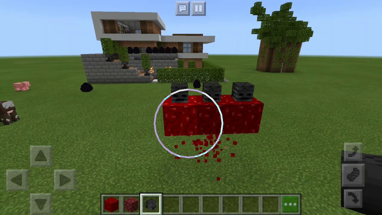 I fou a tree house in mcpe - YouTube
