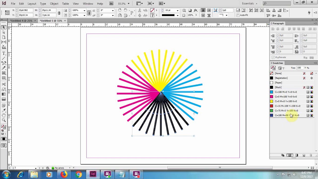 Adobe Indesign - HOW TO MAKE SUNRAYS - YouTube