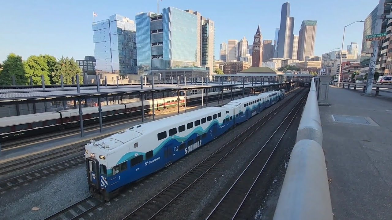 ”🚂 “Epic Trains in Seattle WA | BNSF, Amtrak & Sounder Rail Action ...