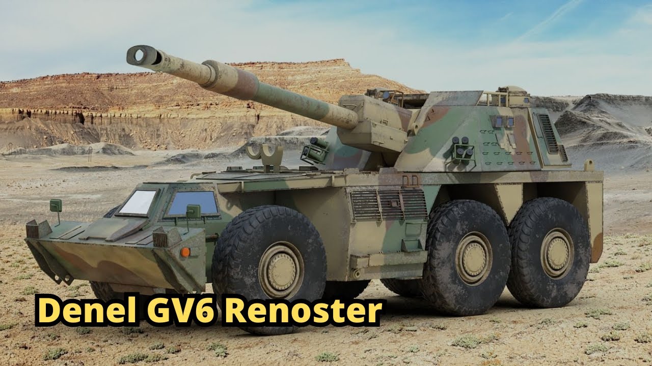 Denel GV6 Renoster - YouTube