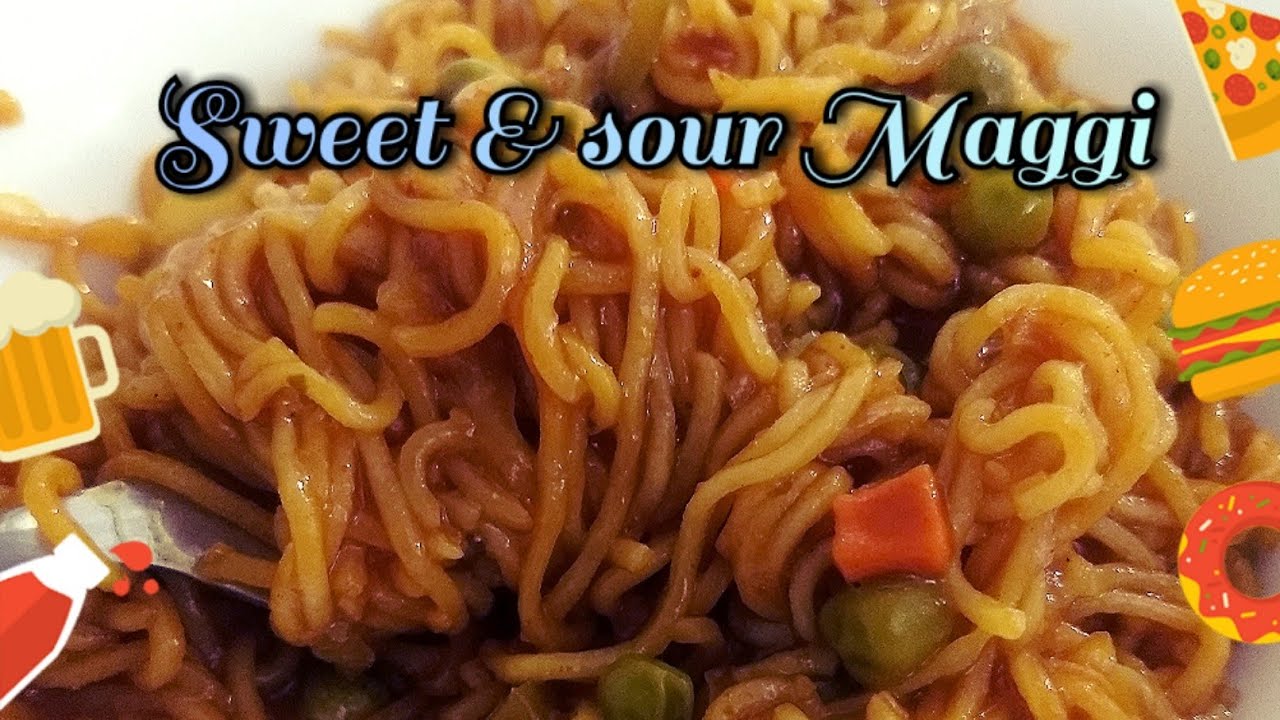 Sweet & Sour Atta Maggi | Recipe for kids | Super tasty & easy ...