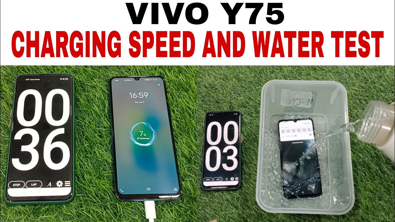 VIVO Y75 WATER AND SPEED TEST - YouTube
