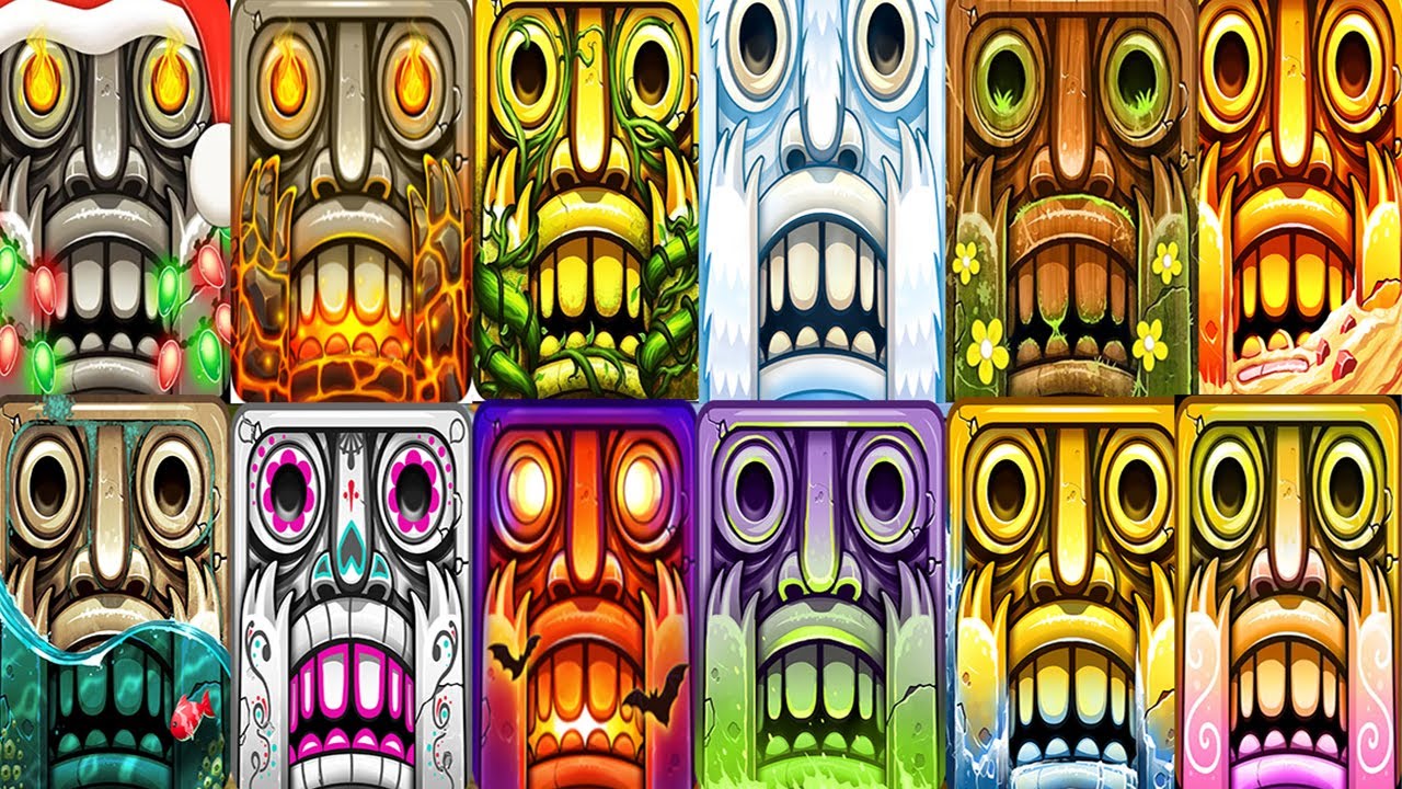 Temple Run 2 ALL 16 MAPS WITH JOSHUA WOODS EARTH DAY SPECIAL - YouTube