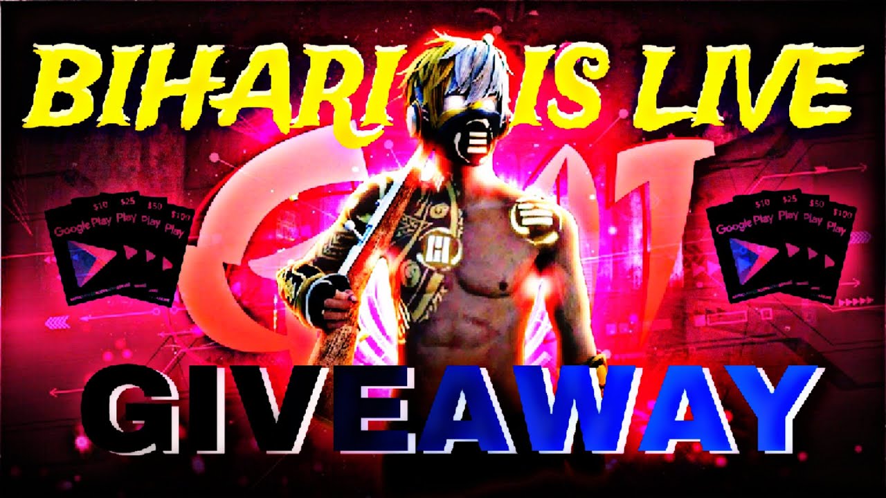 Free Fire Live l Giveaway Redeem Code 😍😍 send friend request 😱😱 Bihari Is Live - YouTube