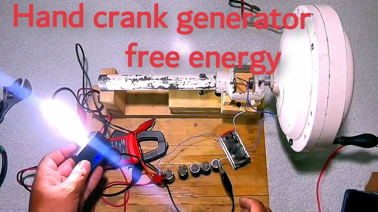 hand crank generator | free energy generator project | low rpm ...