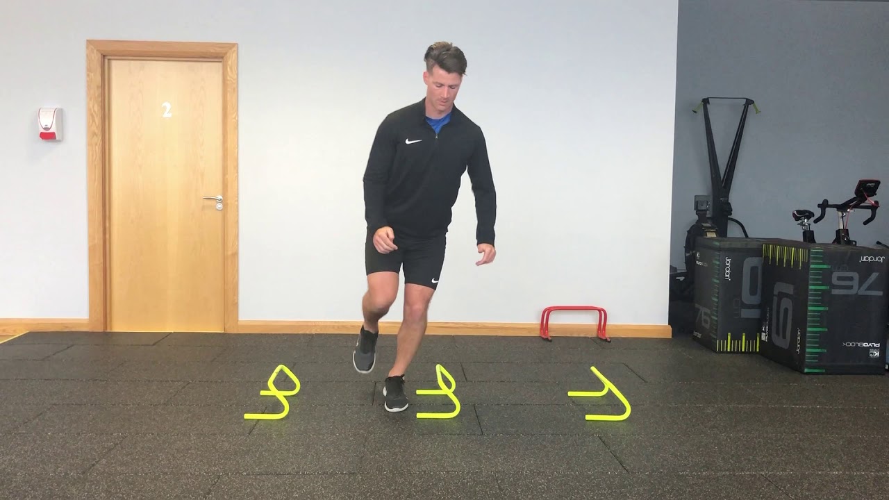 Single Leg Lateral Hurdle Jumps - YouTube