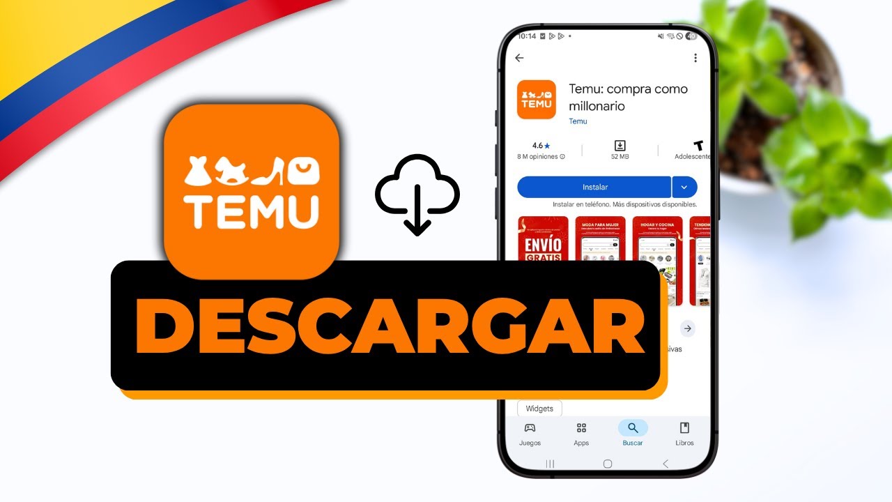 Cómo Descargar la App de TEMU (Instalar paso a paso) - YouTube