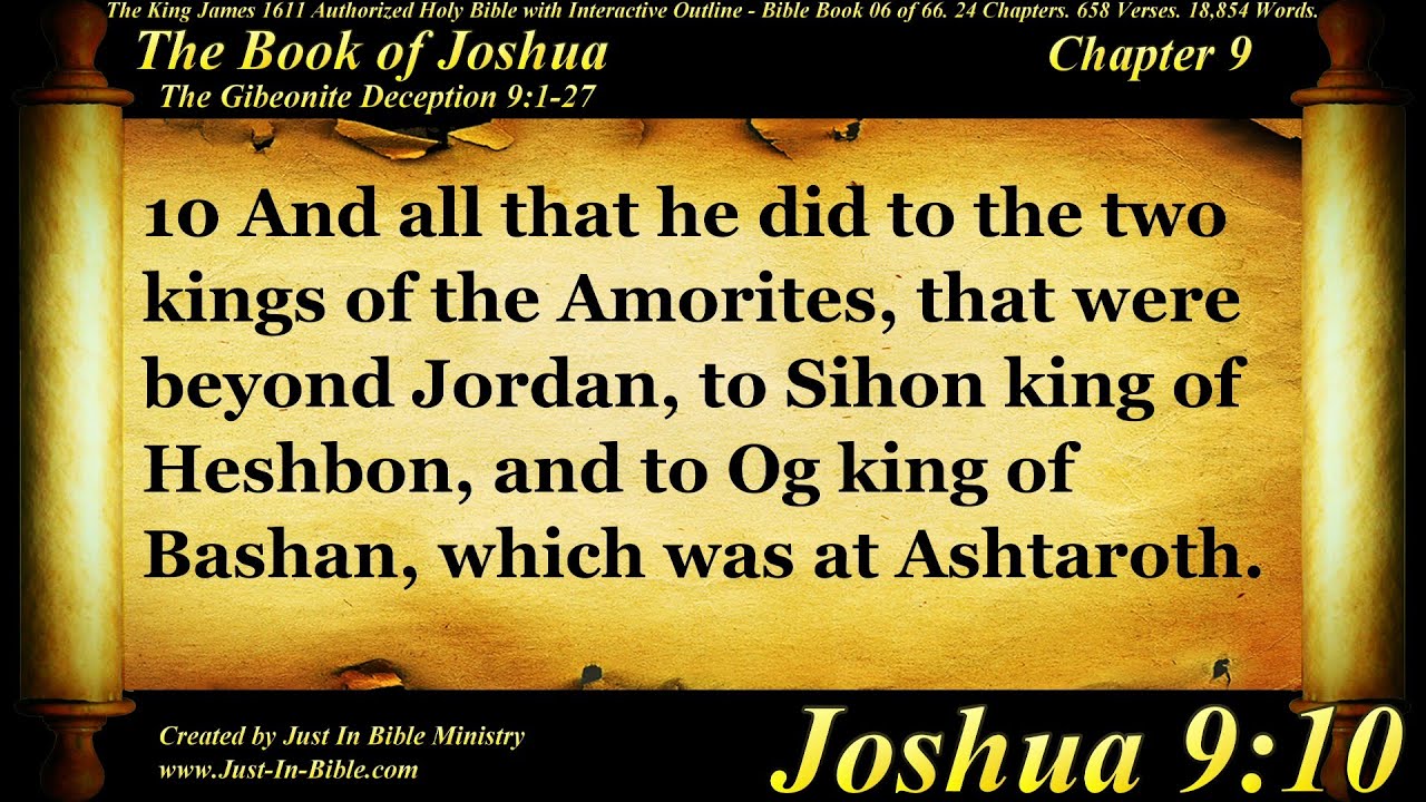 Joshua Chapter 9 - Bible Book #06. The Holy Bible: HD Audio Text KJV ...