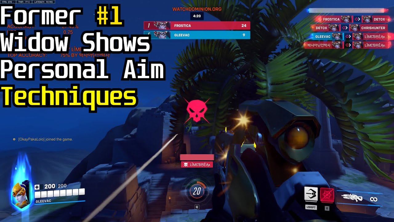 Former #1 Ranked Widow Breaks Down Personal Aim Styles *Live* / How I ...