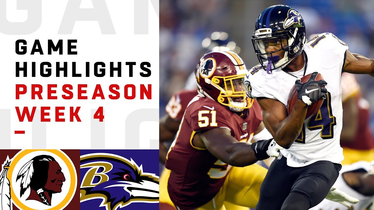 Redskins vs. Ravens Highlights | NFL 2018 Preseason Week 4 - YouTube
