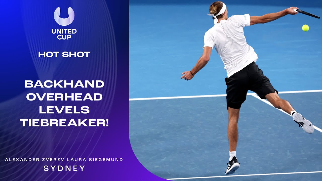 Zverev Smashes a Backhand Over-Head Shot to Level the Tiebreaker ...