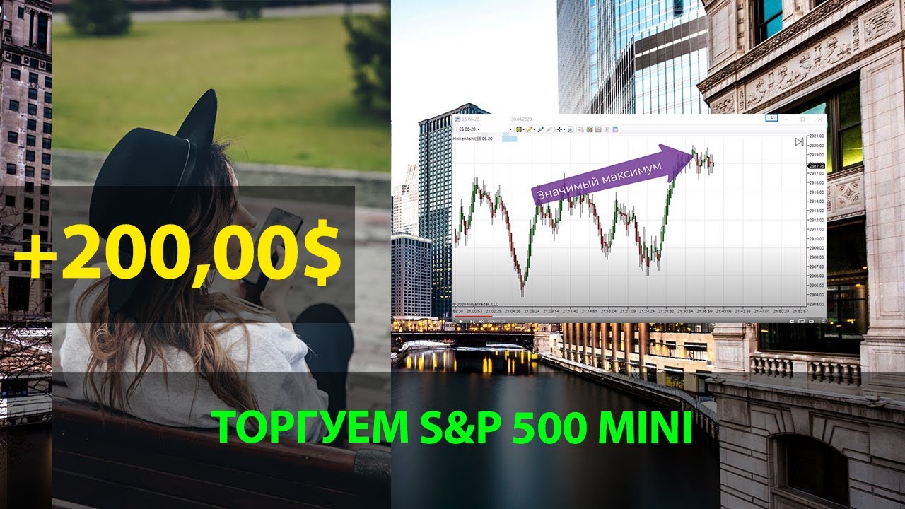 Итог +200,00$ Торгуем S&P 500 MINI - YouTube