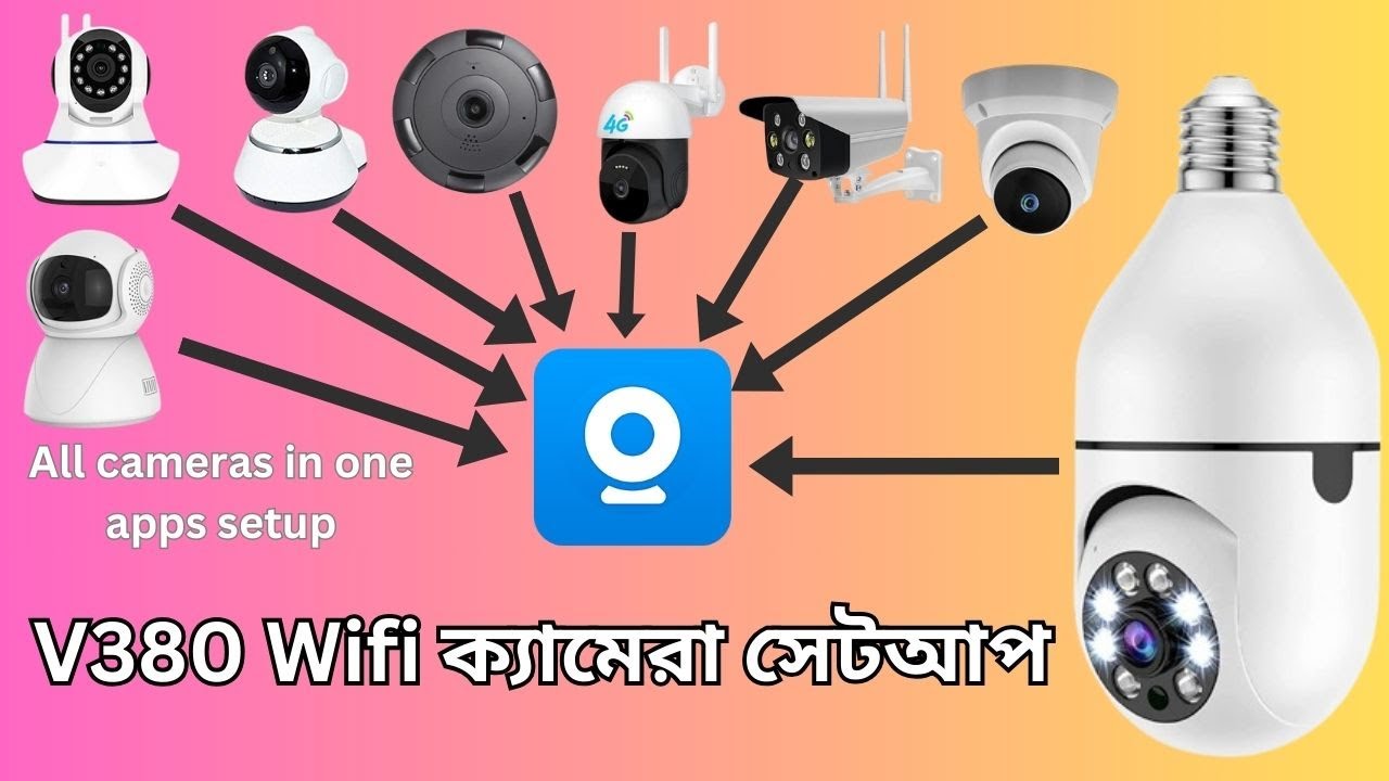 How to setup v380 camera | Wifi camera Setup | ওয়াইফাই ক্যামেরা সেটাপ ...