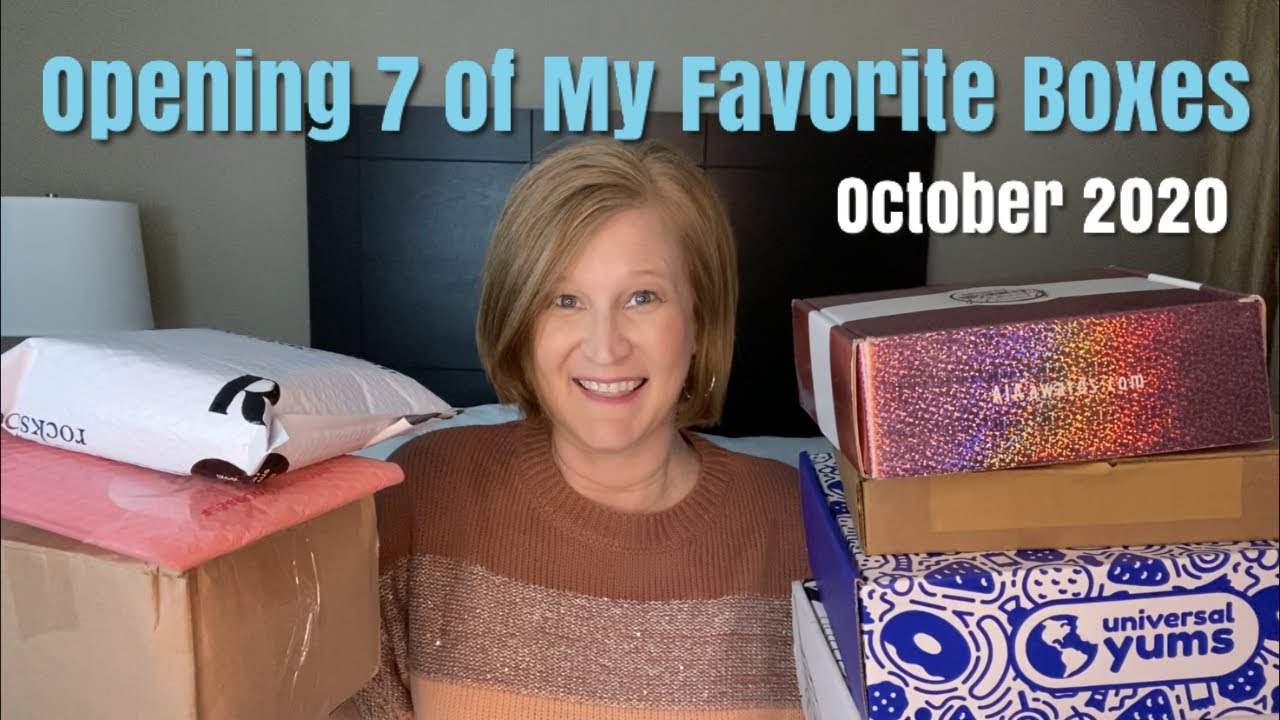 Opening 7 of My Favorite Boxes | October 2020 - YouTube