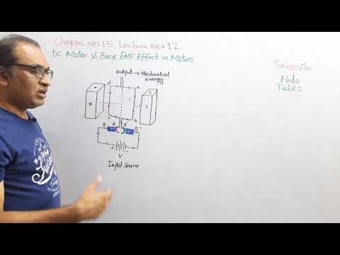 Electromagnetic Induction Lec -12 | DC Motor & Back EMF Effect in ...