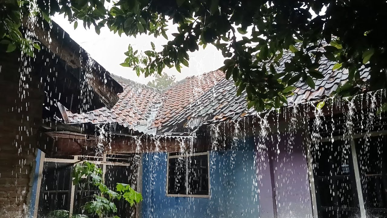 My village is continuously showered with heavy rain every day without ...