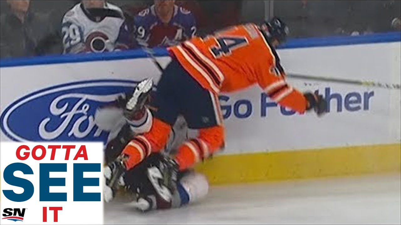 GOTTA SEE IT: Zack Kassian Lays Out Nathan MacKinnon With Huge Hit Then ...