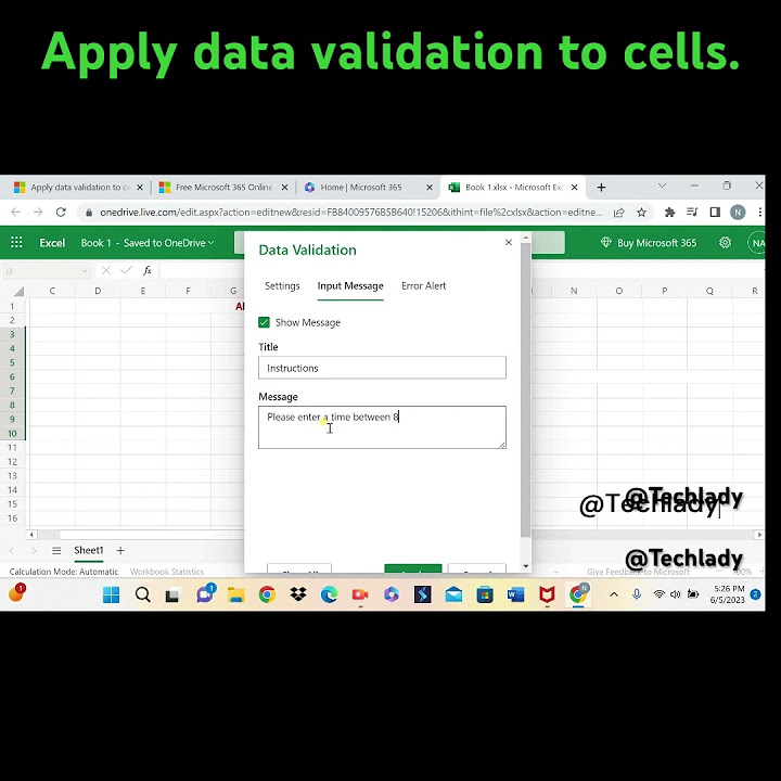 How To Data Validation To Cells In Excel Excel Exceltips Shorts