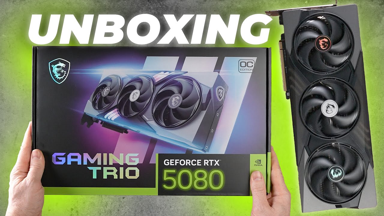 GeForce RTX 5080 GAMING TRIO - ASMR UNBOXING - YouTube