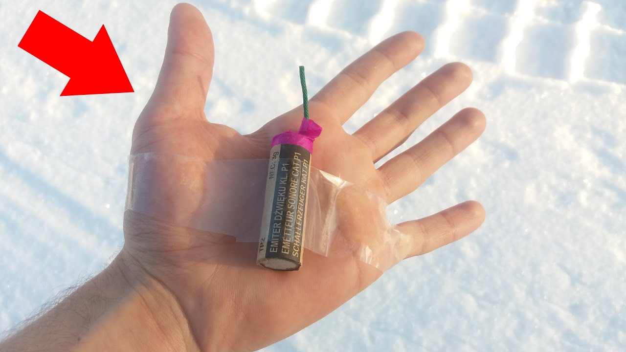 FIRECRACKER IN HAND? - YouTube