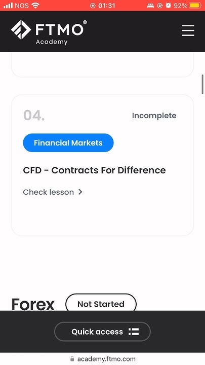 Practice with me FTMO Academy it’s free! Financial Markets | CFD – Contracts For Difference ...