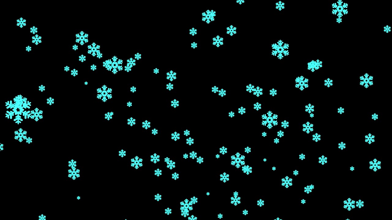 Motion Background For Edits - Falling Snowflakes Animation video for ...