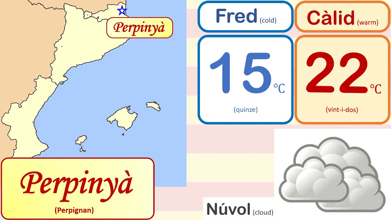 Weather forecast in Catalan laguage | Països Catalans | Catalunya ...