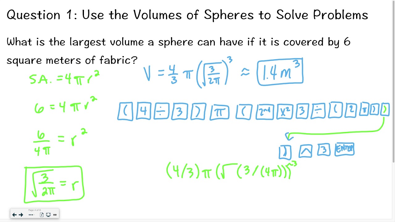 Geometry 11-4: Spheres - YouTube