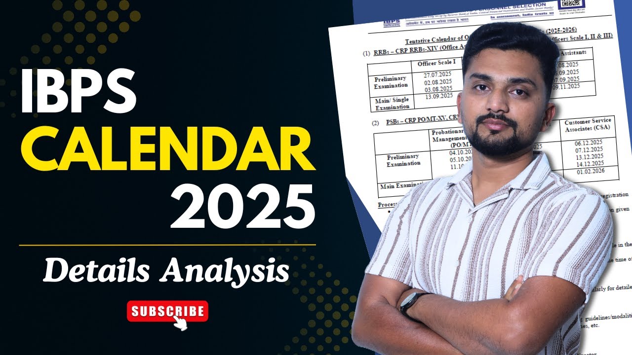 IBPS Calendar 2025-26 | Major Changes in Exam Dates | Complete Analysis ...