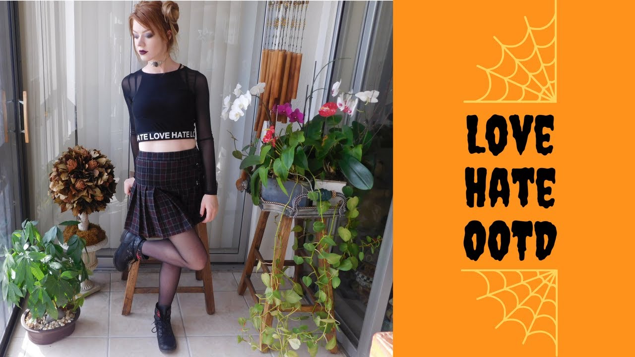 Summer OOTD | Plaid Goth - YouTube
