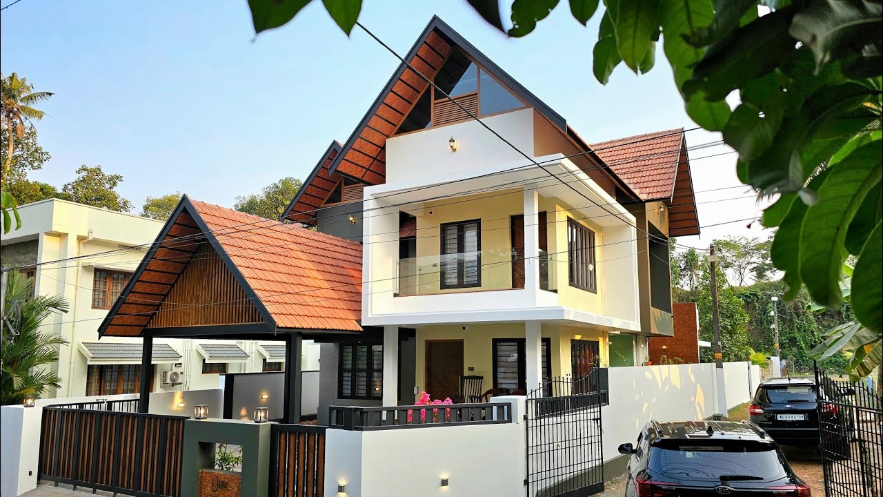 Premium kerala style residence with semi open courtyard - YouTube
