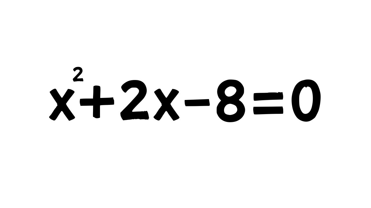 Solve Quadratic Equations By Factoring X 2 2x 8 0 YouTube Solve Quadratic Equations By Factoring X 2 2x 8 0 YouTube