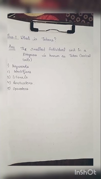 what is token in c in Hindi|| types of token ||keywords, identifiers ...