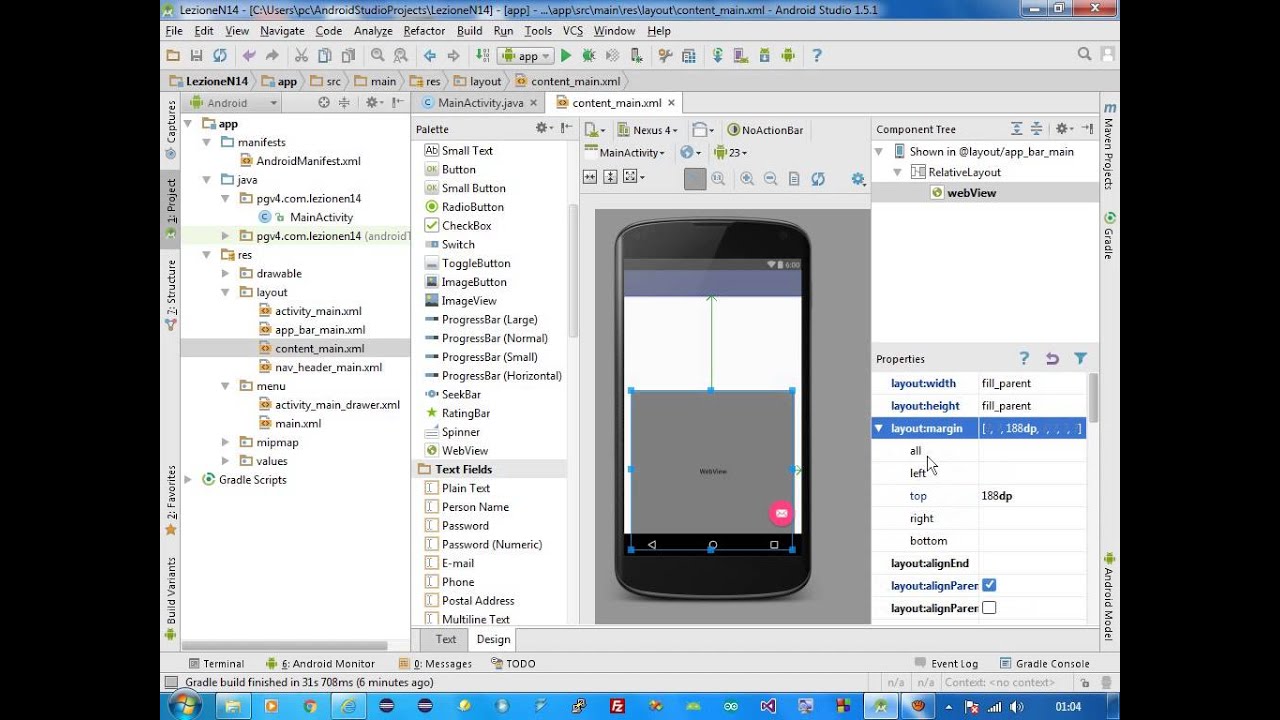 15 Corso Di Programmazione Android La View Webview Progressbar Parametri Da Javascript Parte