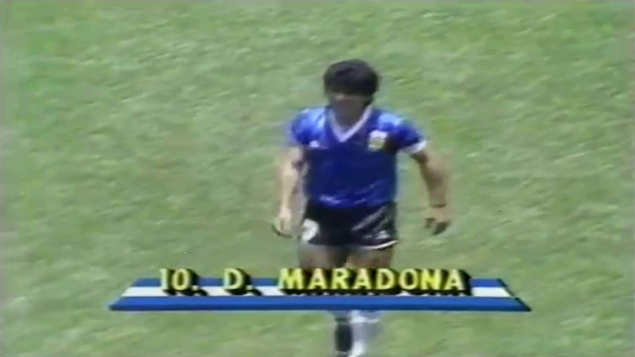 Maradona 'Hand of God' goal v England, 1986 Mexico World Cup quarter ...