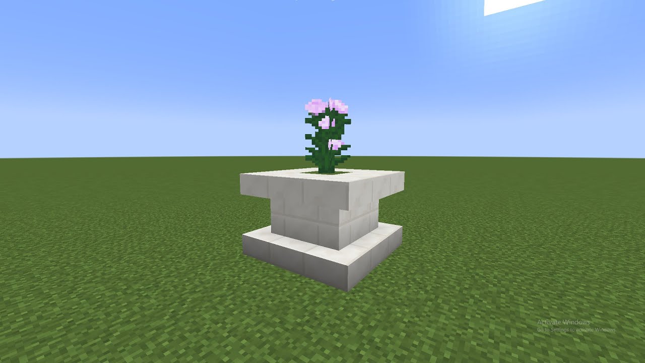 How To Make Flower Bed In Minecraft - YouTube