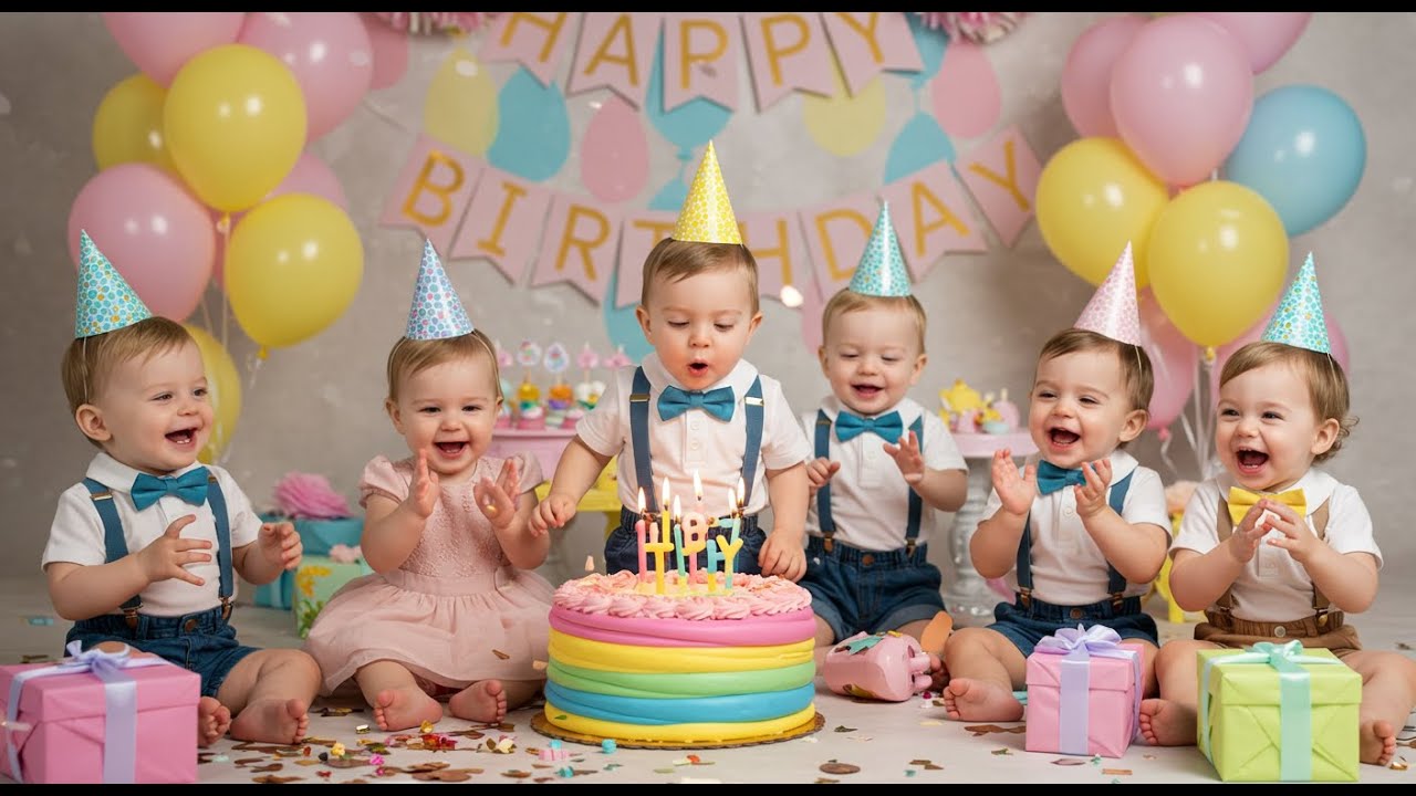 Real Babies Dancing to Happy Birthday 🎉 | Cutest Baby Birthday Party ...