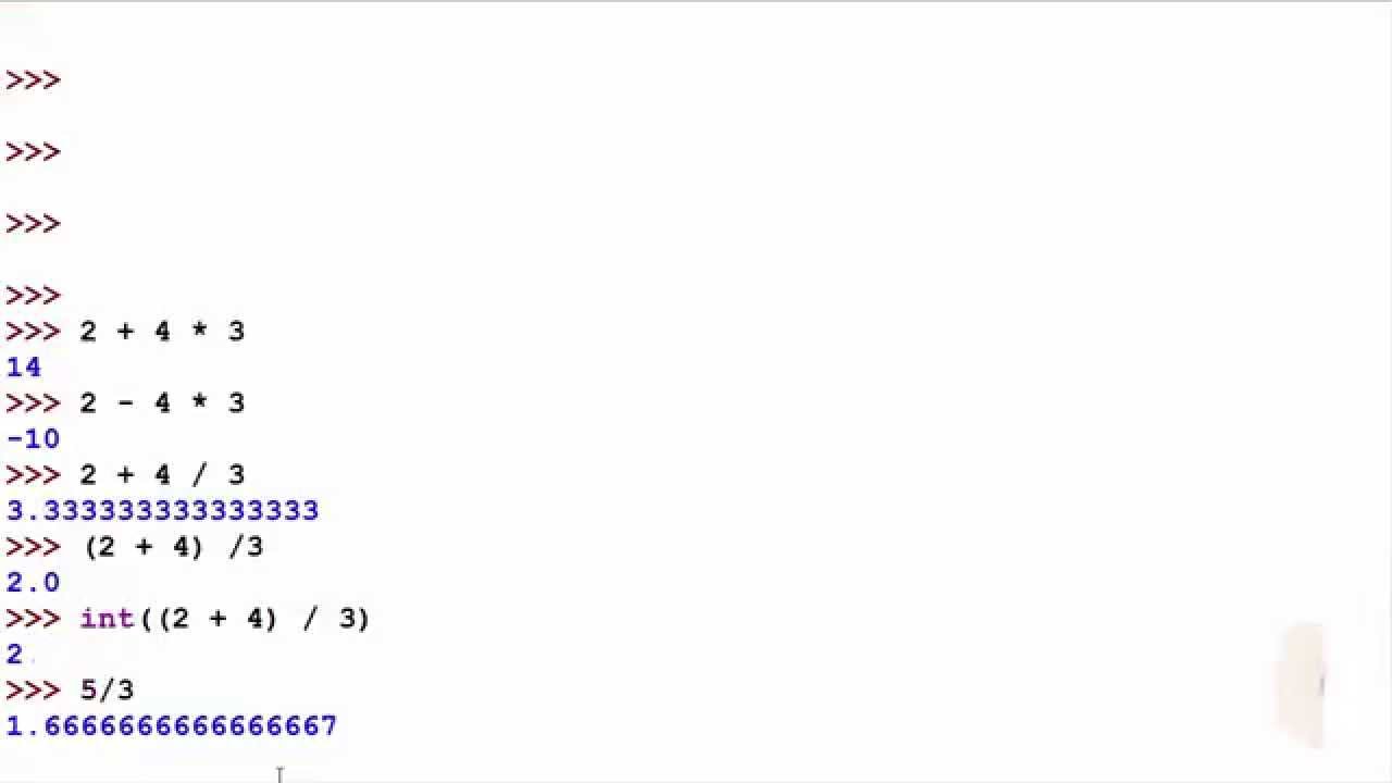 Python Exercise 11 Arithmetic Youtube 9170